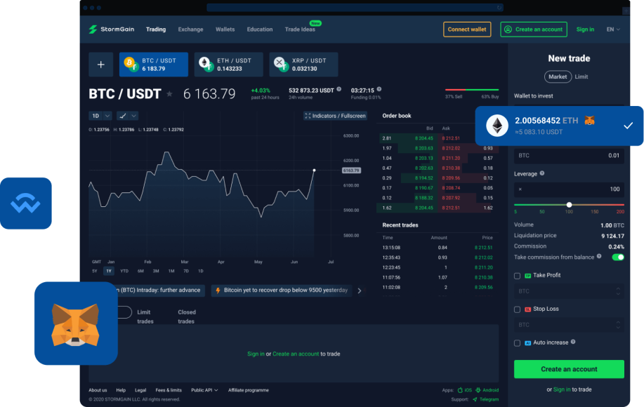 Cryptocurrency App | Invest & Earn | StormGain